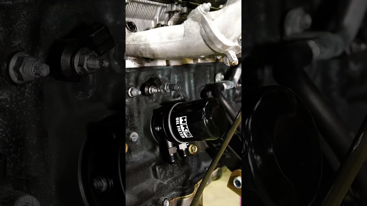 Chasebays Thermostatic Oil Sandwich Plate install on our 2JZ.
