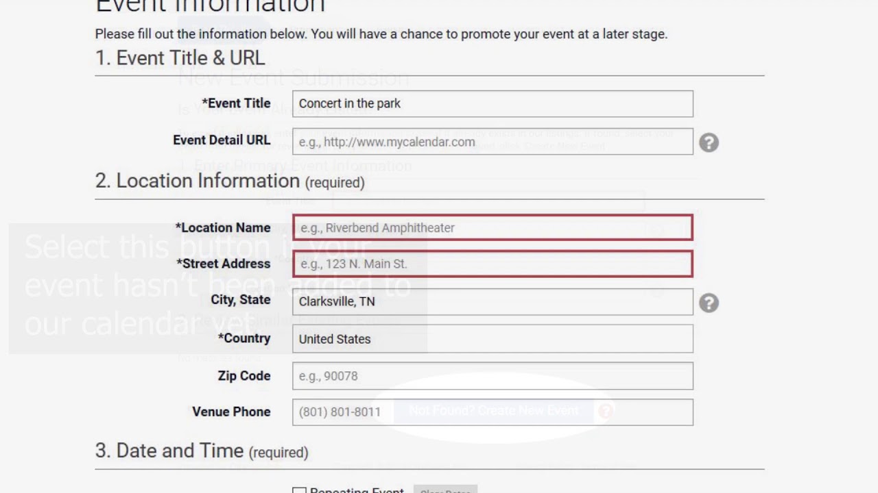 How to submit events to ClarksvilleNow