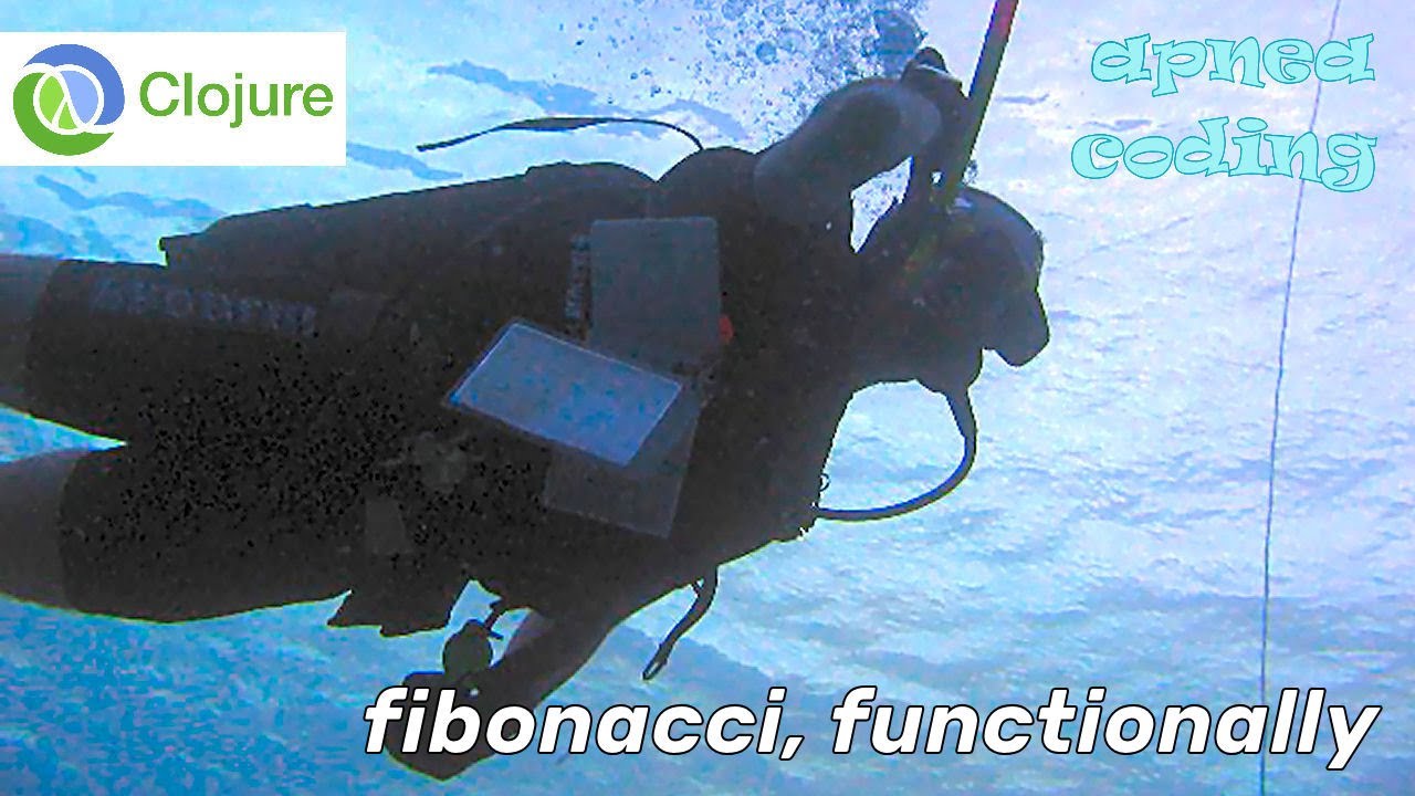 ambient coding Fibonacci numbers calculation in Clojure #ambient #coding #declarative #functional