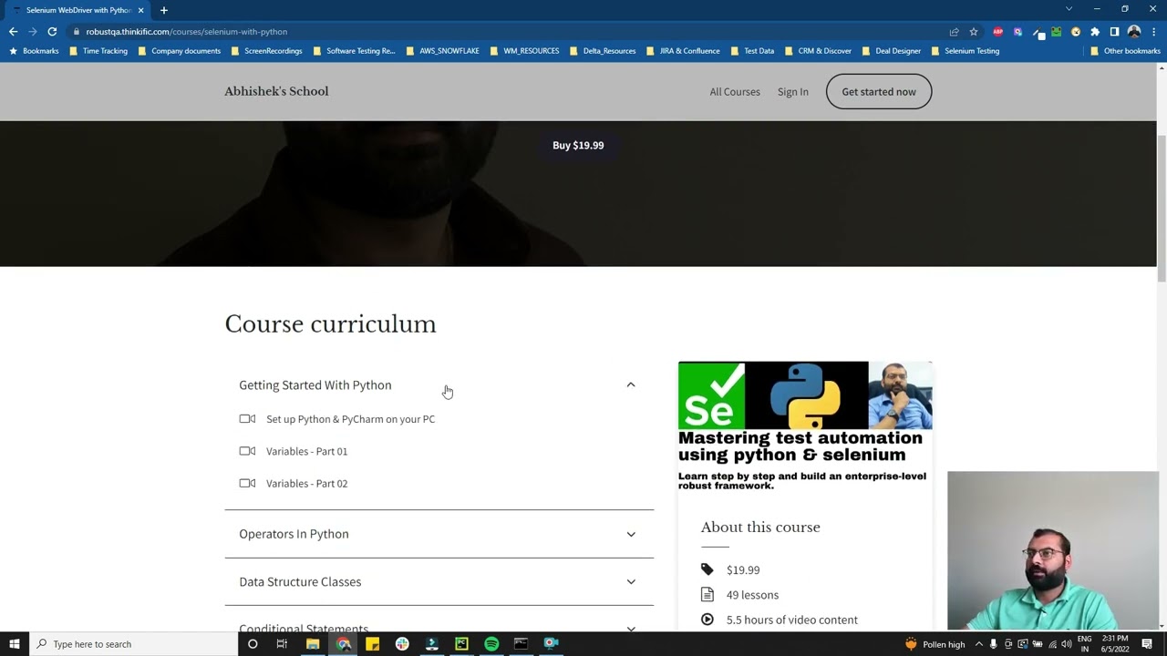 Learn in-demand selenium-WebDriver with Python.