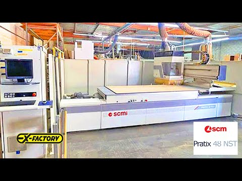 SCM PRATIX 48 NST FLAT TABLE MACHINE (W/ATC/BORING)