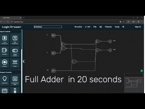 How to create Full Adder circuit under 20 seconds