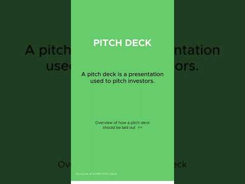 So, what is a pitch deck?
