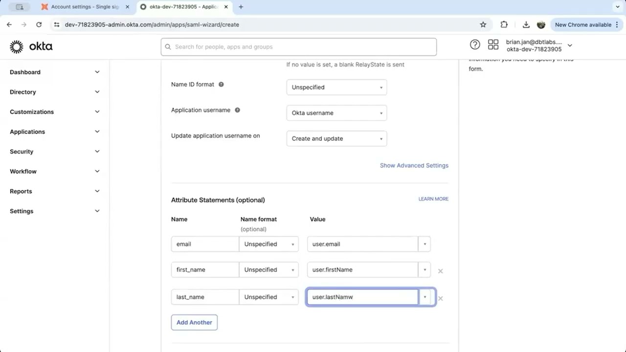 Single-Sign On for dbt cloud and Okta