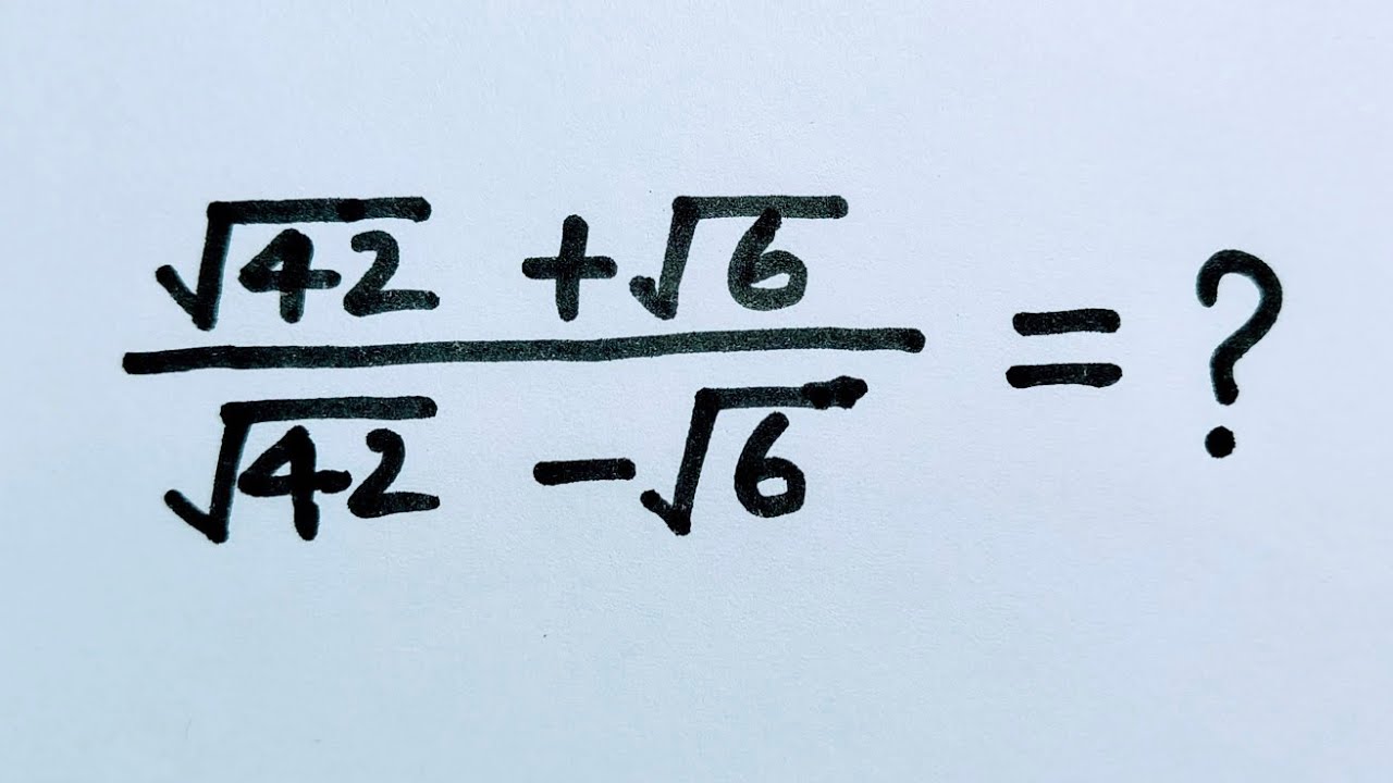 Simplify A Nice Radical Problem Expression | Nice Square Root Simplification Math Problem @Avikedu