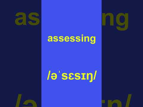 How to pronounce "assessing" in American English #spokenenglish #howtopronounce #americanenglish