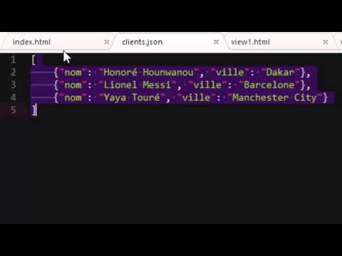 Learn AngularJS Hmmmm Partie 4 et FIN Factory Récupération de données depuis un fichier externe ...