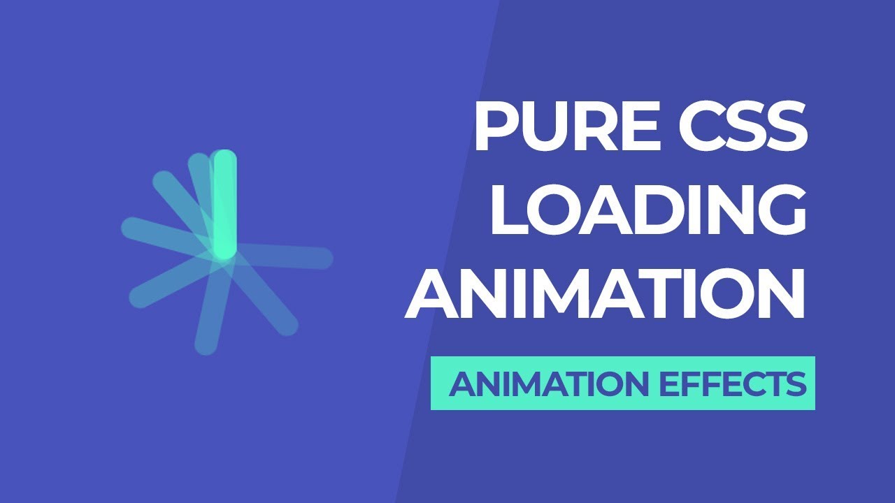 Pure CSS Loading Animation Effects - Spinning Bar