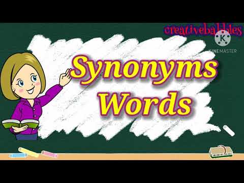 Synonyms words for kids|Lkg || UKG||CLASS 1||similar words|creative babbles