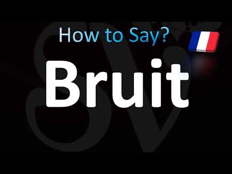 How to Pronounce Bruit (French)