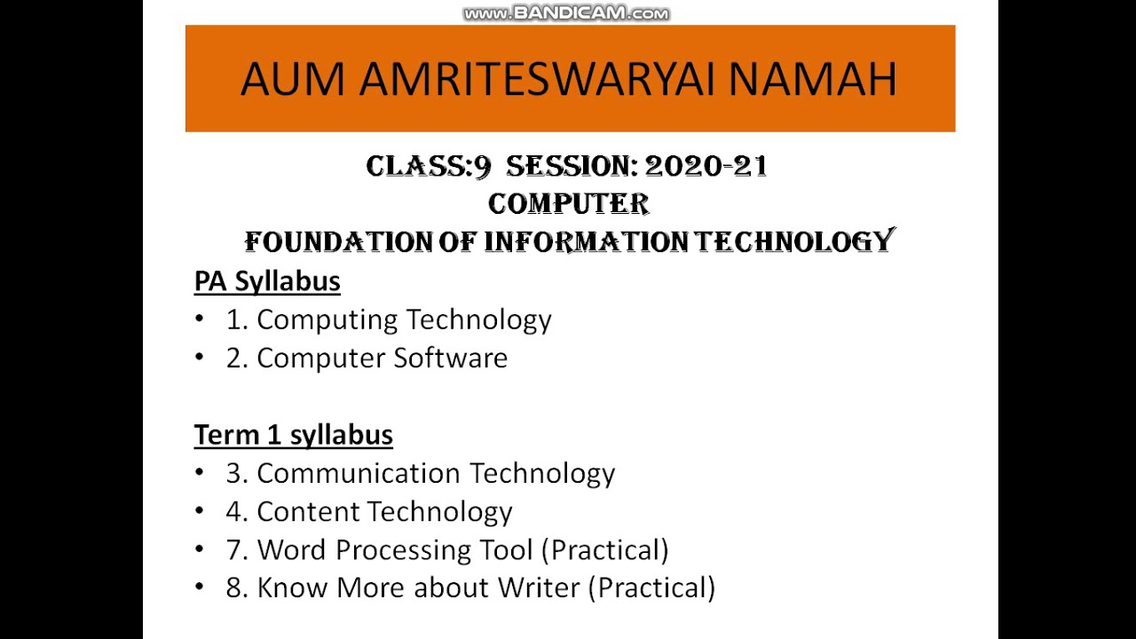 Class 9 Computer Ch 1 Computing Technology Part 1