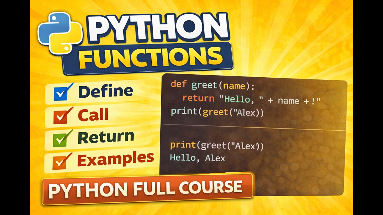 Python Functions Explained Clearly With Real Examples