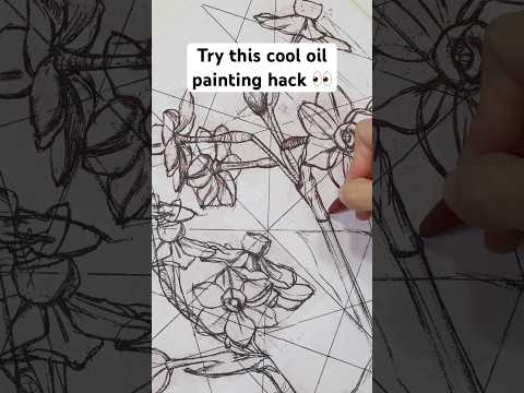 How to make a drawing transfer in oil #oilpaintingart #oilpaintingtechniques #paintingtechniques