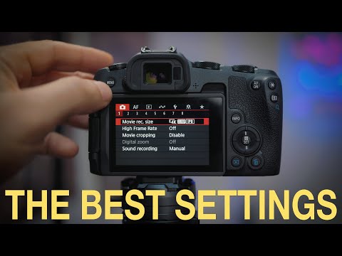Canon R8: Settings for cinematic video (5803C003)