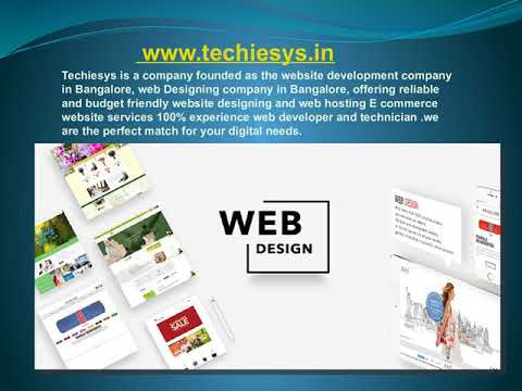 Techiesys, Bangalore: Web Designing, Web Development, Software Development