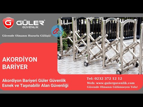 Akordiyon Bariyeri Güler Güvenlik Esnek ve Taşınabilir Alan Güvenliği