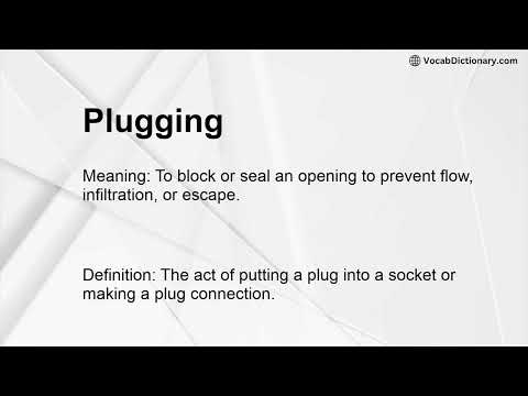 Plugging Meaning