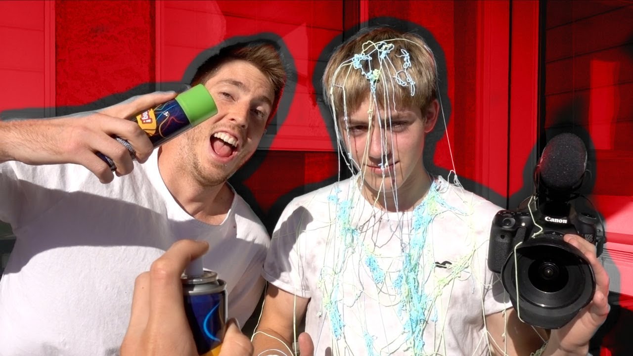 SILLY STRING ATTACK SURPRISE!