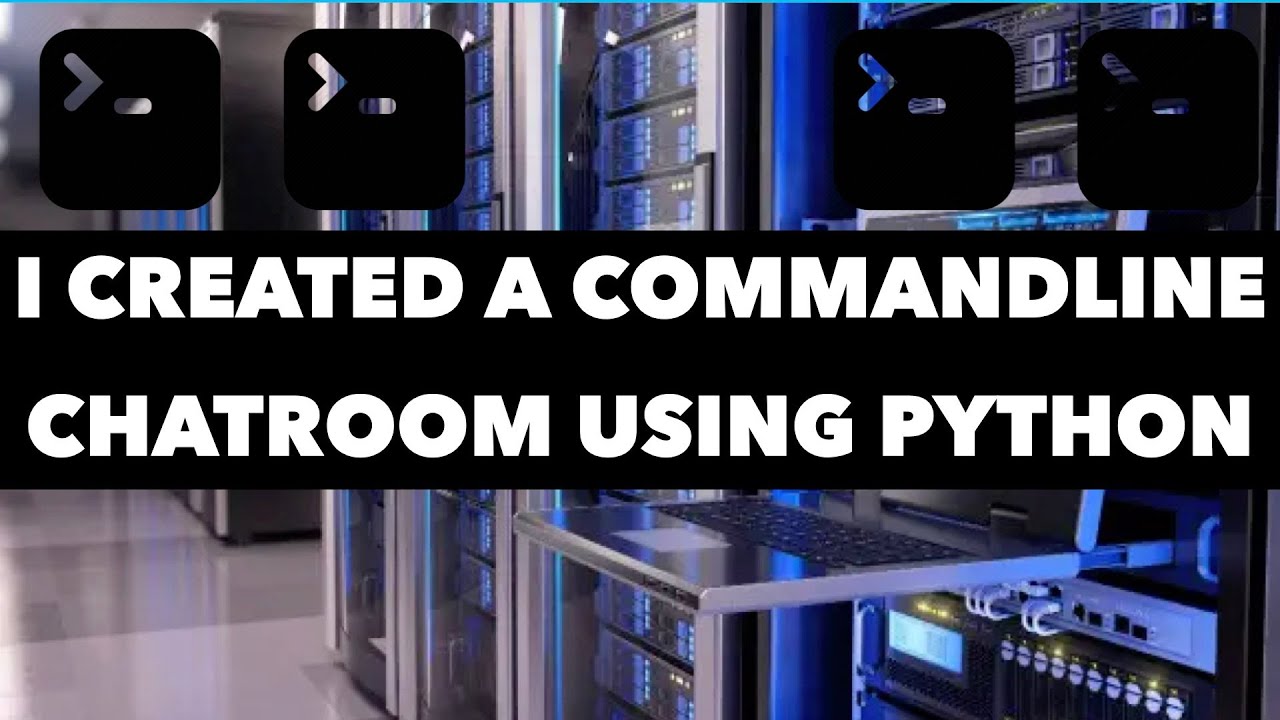 I created a command-line chatroom using python