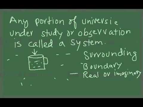 Thermodynamics: System, Surrounding and Boundaries