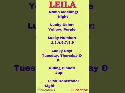Leila Name Meaning #shorts #namemeaning