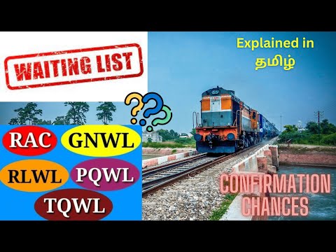 Which waiting list is better in IRCTC ? | GNWL 💯,RLWL,PQWL,TQWL👎| Confirmation chances