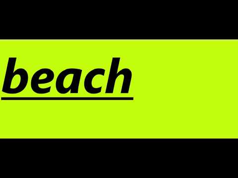 beach Meaning