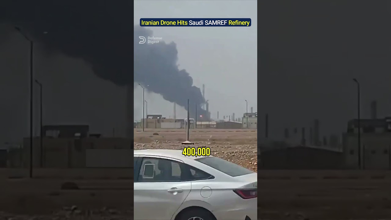 Iranian Drone Hits Saudi SAMREF Refinery On The Red Sea Coast!