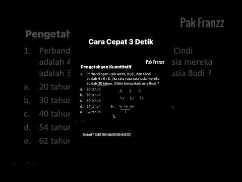 Cara cepat Kuantitatif UTBK 2026