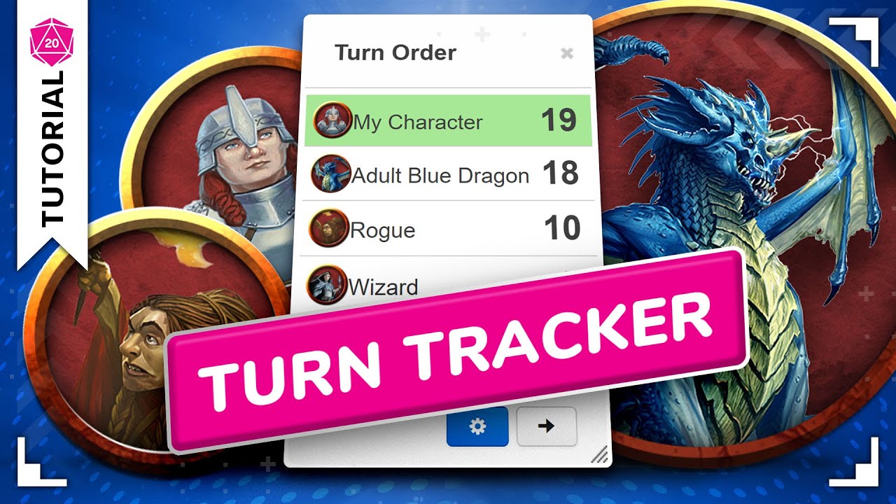 How to use the Turn Tracker | Roll20 Tutorial