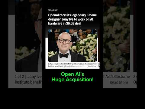 OpenAI Recruited the Designer of iPhone Jony Ive! #stocks #howtoearnmoneyfromusstockmarket