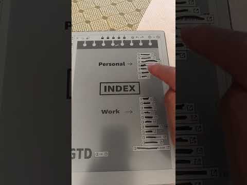 BOOX GO 10.3 with custom made INDEX for notes #e-ink #productivityhacks #boox