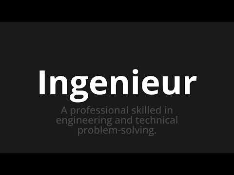 How to pronounce Ingenieur