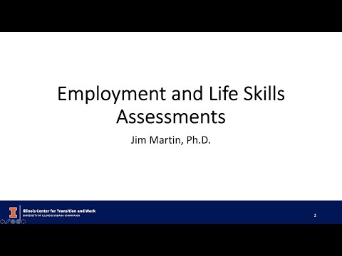 Employment and Life Skills Assessment