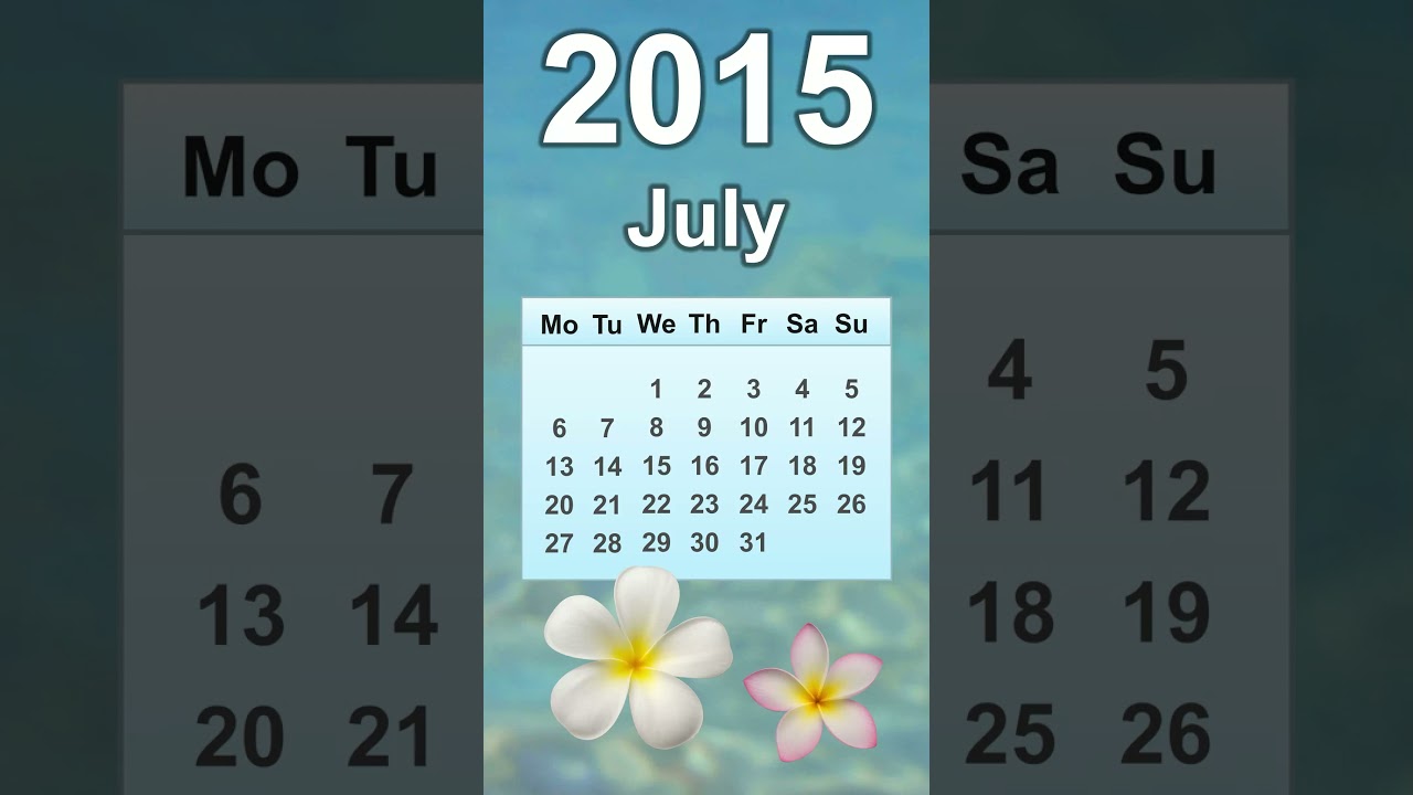 July 2015 Calendar