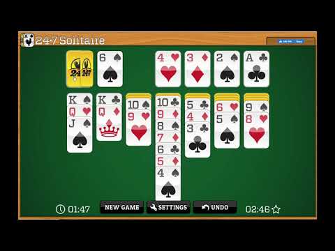 24/7 Solitaire/Klondike 1 Deal Card Solitaire Game/Free Online Card Game