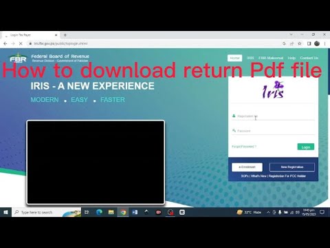 How to download FBR income tax return statement pdf