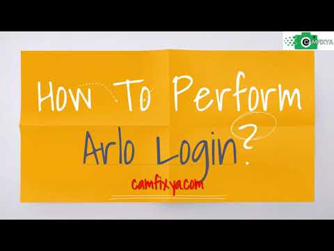 How to perform Arlo log in ?