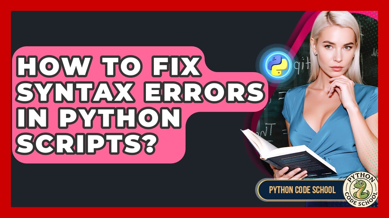 How To Fix Syntax Errors In Python Scripts? - Python Code School