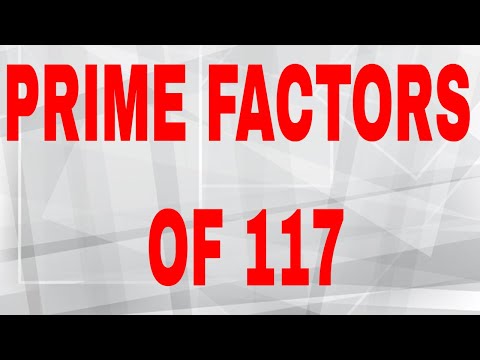 Prime factors of 117