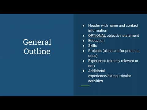 Creating a Technical Resume