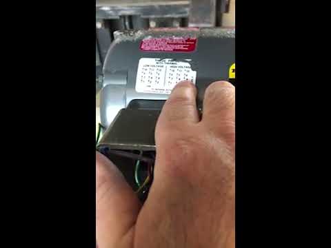 Baldor Motor incorrect wiring, overheating motor