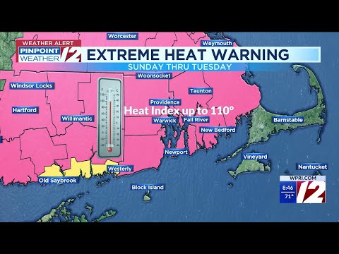 WPRI 12 Weather Forecast 6/22/25: Heat Wave Likely Thru Mid-Week
