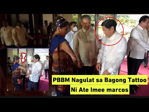 PBBM, gùlat sa bagong tattoo ni Sen. Imee Marcos #sona2023 #marcos #bbm