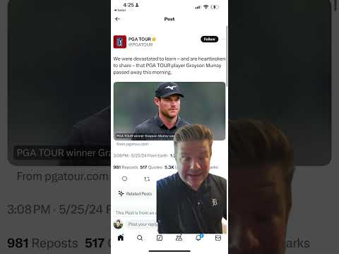 PGA golfer Grayson Murray dead at the age of 30 #graysonmurray