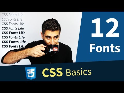 CSS Tutorial — How to use Fonts (12/13)