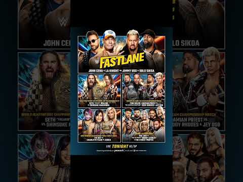 Who’s ready for WWE Fastlane TONIGHT?! 🏁🔥 #wwe #sports #wrestling