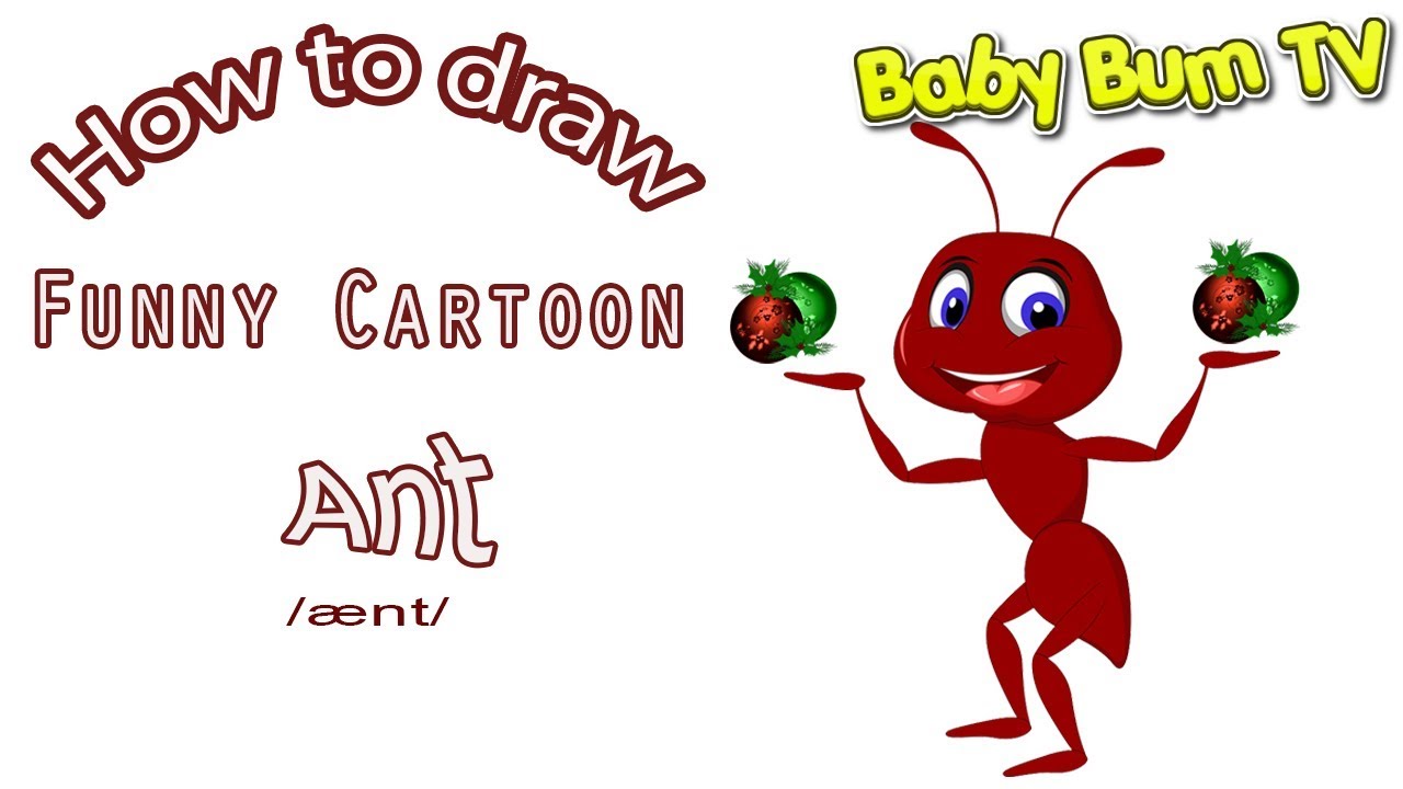 Baby Bum Tv draw funny cartoon 🌸 ant 🌸 the little baby bum