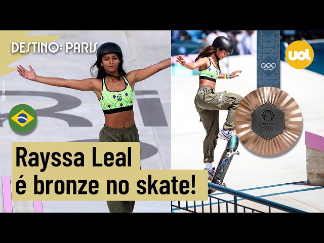 Olimpíadas: Rayssa Leal levanta torcida e conquista o bronze no skate